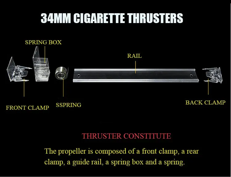 Acrylic Cigarette Pusher - Adjustable Spring Loaded Shelf Dividers for ...