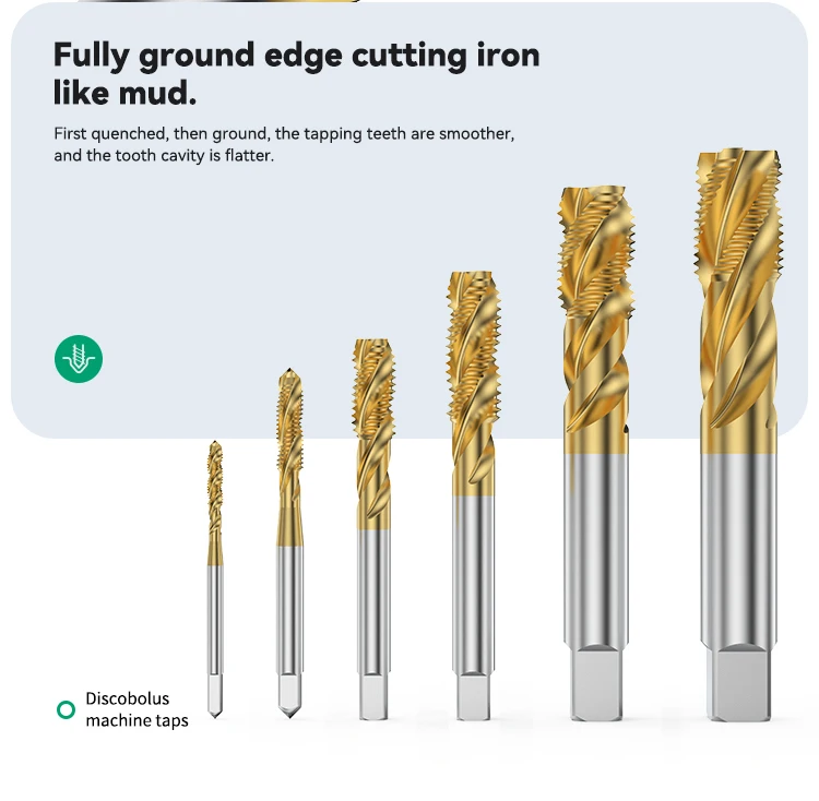 High Speed Spiral Fluted Coated Grooved Tap For Stainless Steel - Buy ...