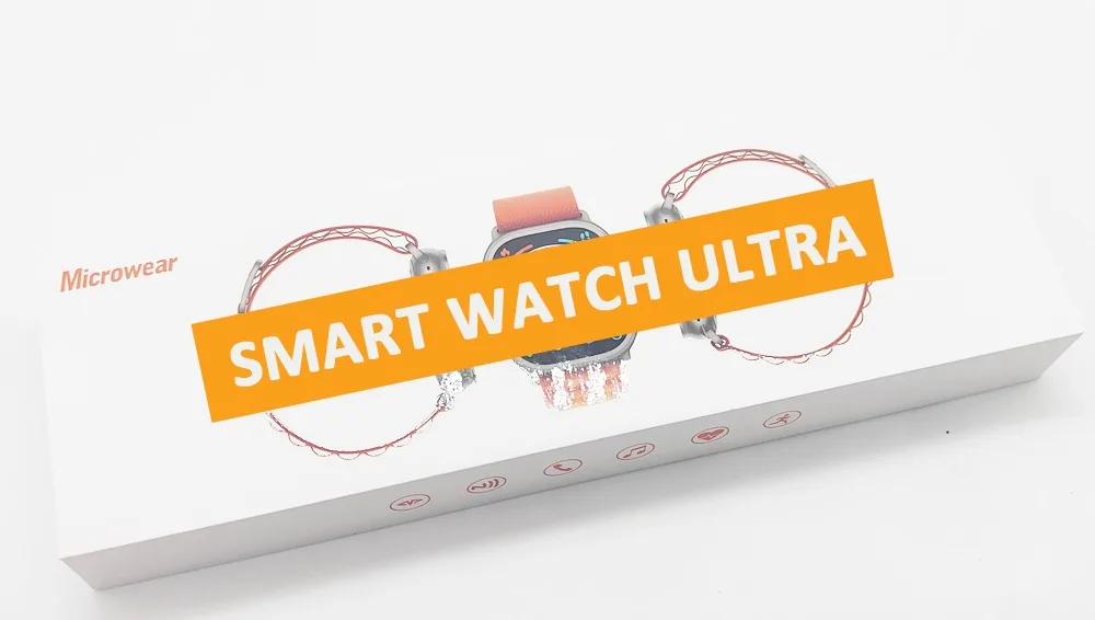 2022 New Mt8 Ultra Smartwatch Mental Steel Fit Original Case Series 8 I ...