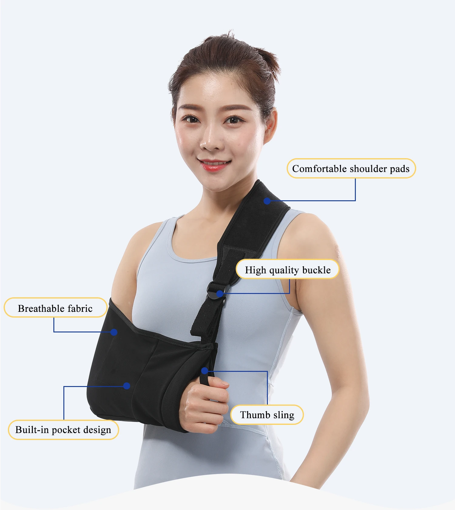 Adjustable Immobilizer Elbow Orthopedic Forearm Support