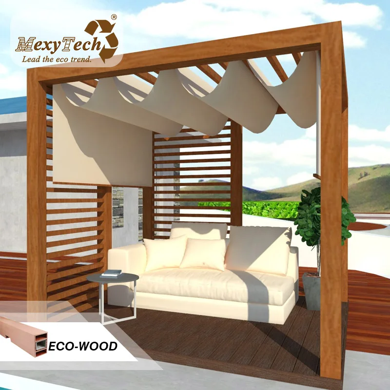 outdoor beach wpc wooden sunshade pergola| Alibaba.com
