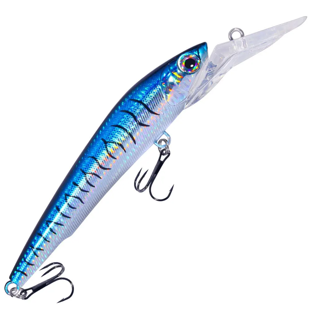 Jetshark Deep Diving Jerkbait Artificial Hard Bait Fishing Wobblers Minnow Lure For Tuna Gt ...