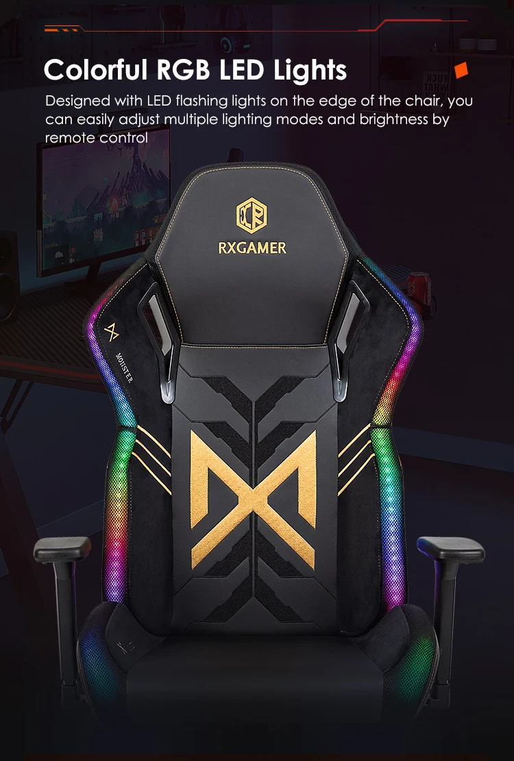 Wholesale Custom Adjustable Leather RGB Reclining Swivel Gamer Stuhl ...