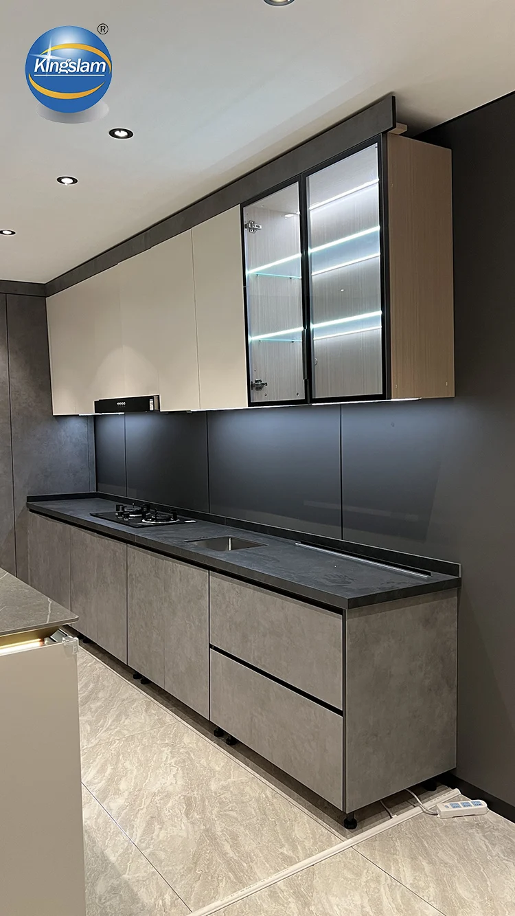 Kingslam Wardrobe Glass Sliding Doors Kitchen Cabinet Glass Doors Wine ...