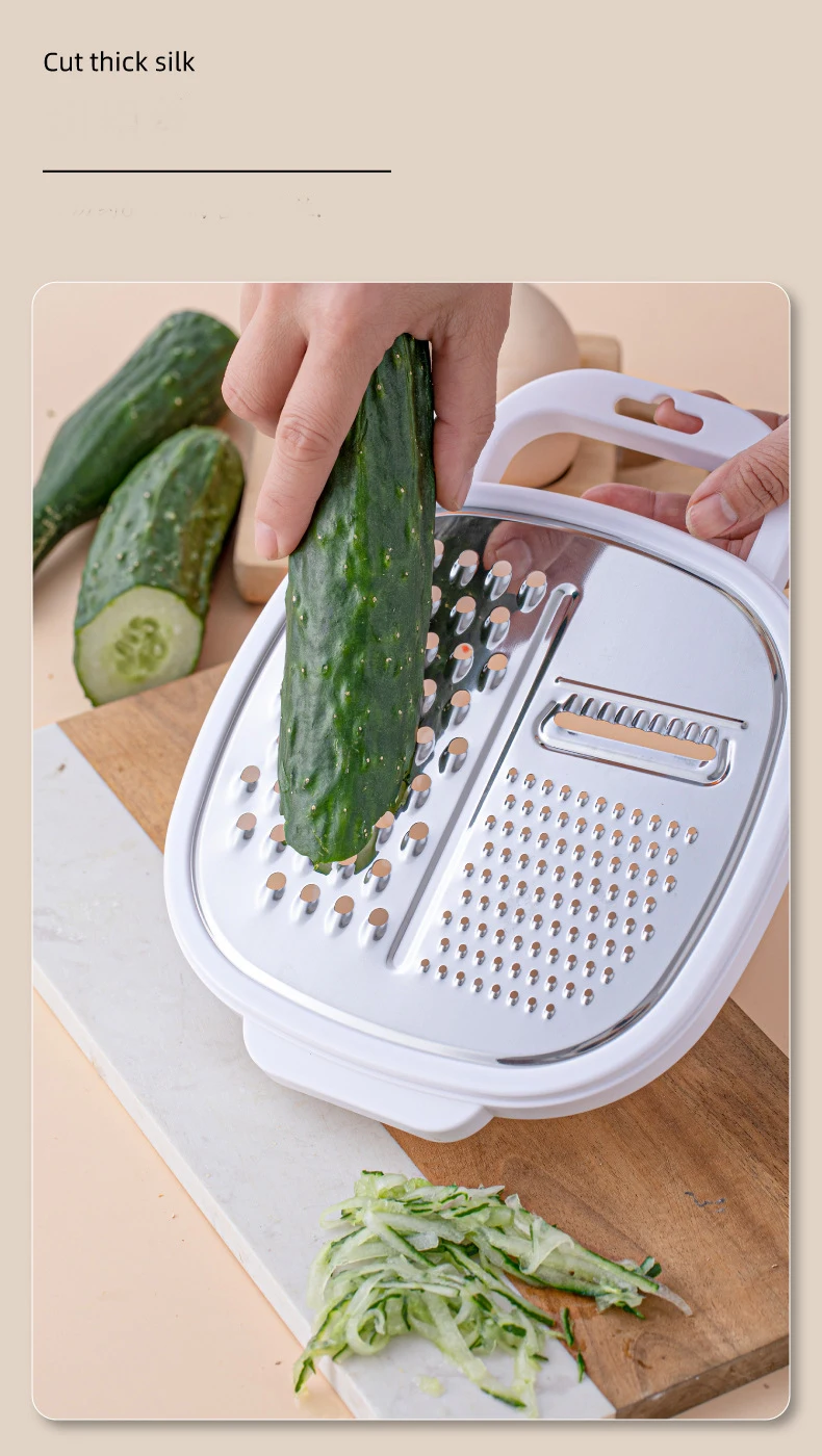 Hot Sell Multi-function Stainless Steel 3 in 1 Big Hole Grater Kitchen ...