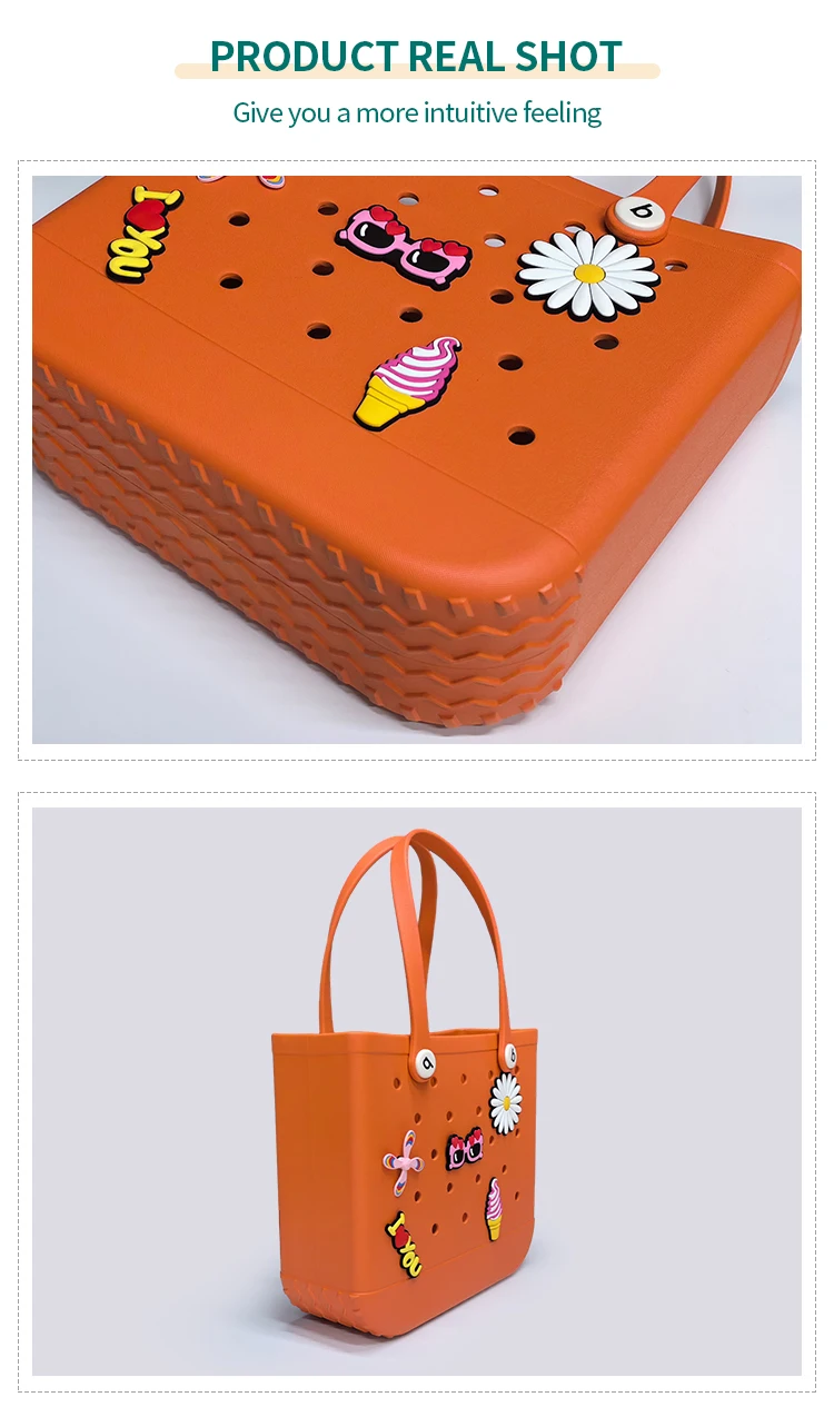 2024 New Design Travel Beach Bag Fashion Ladies Eva Waterproof Tote ...