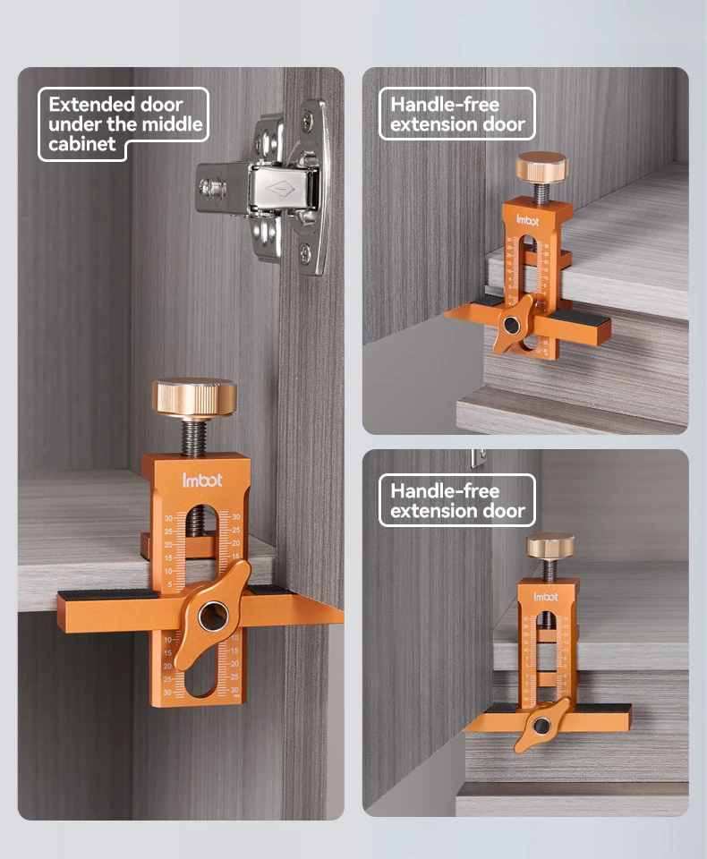 Imbot Adjustable Cabinet Door Mounting Jig - Precise DIY Tools