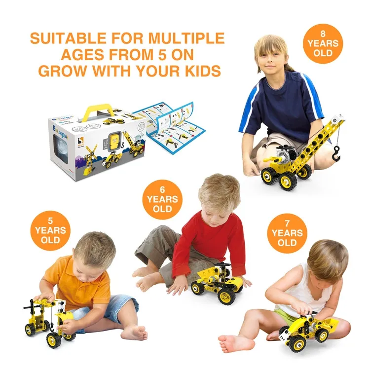 Large Particles Creativity Bricks Sliding Car Diy Self-assembly Technic Building Block Wholesale ...