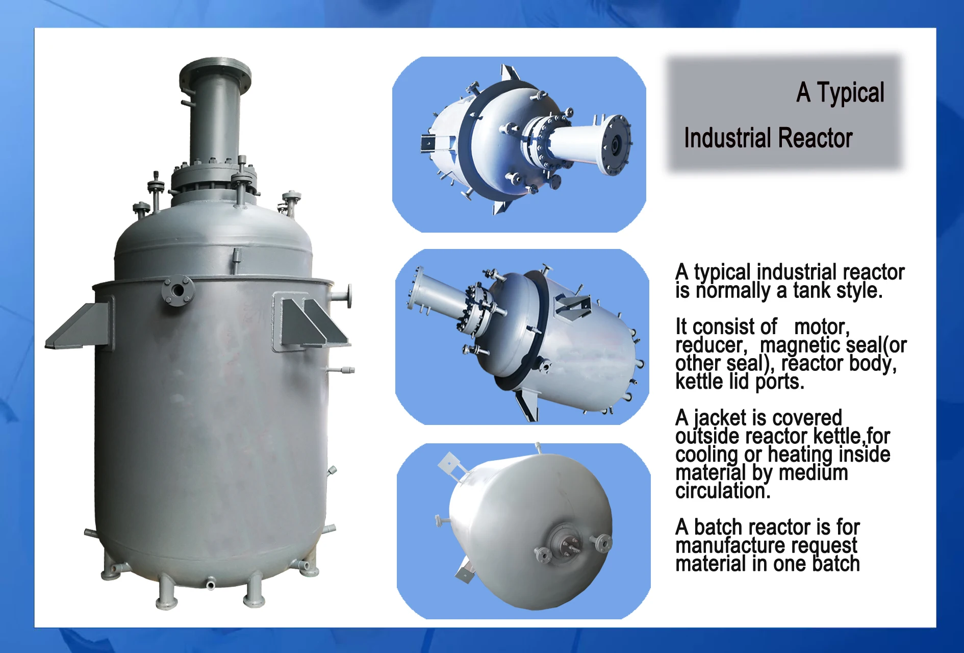 5000L to 20000L Magnetic Sealed Stirring Reactor for Boehmite