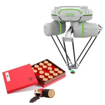 Packaged Sorting Delta Robot 4-axis Spider Robot Pick And Place Food Dessert Snack Hotel ...