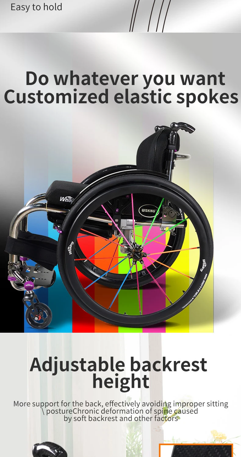 Lightweight Titanium Alloy Wisking TI9S Active Wheelchair - CE ISO ...
