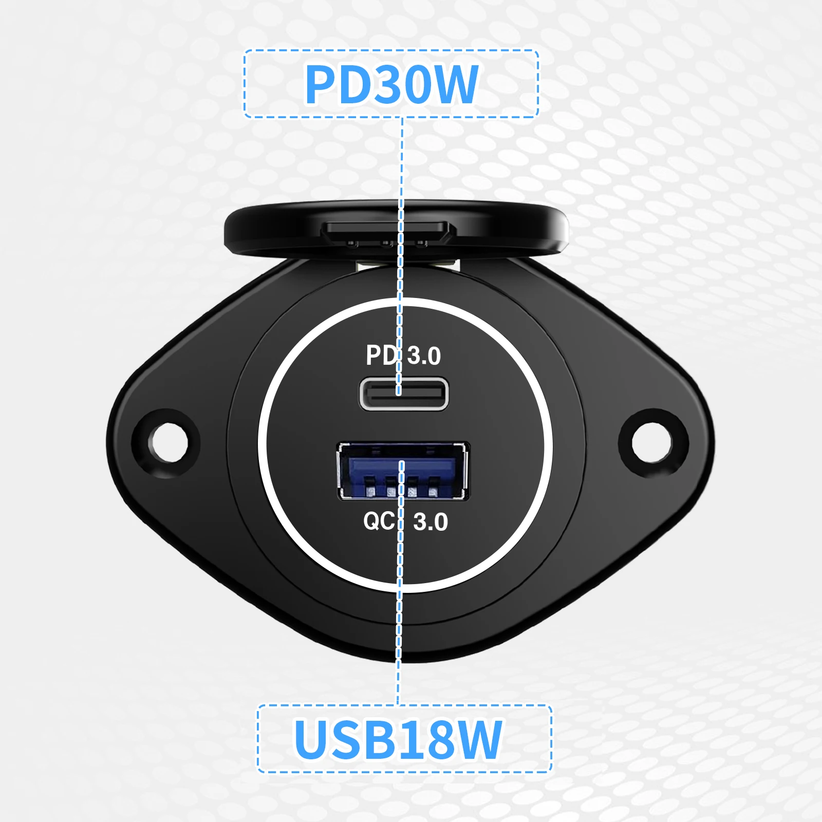 High Quality New Style Bus Usb Charger 12v 24v Bus Usb Car Charger Qc3 ...