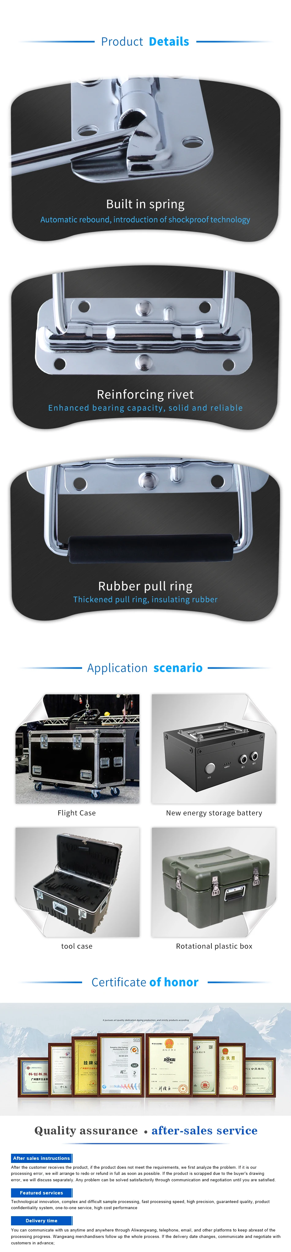 Ls632 Jiekai Folding Handle With Spring Loaded Design For Furniture - Oem