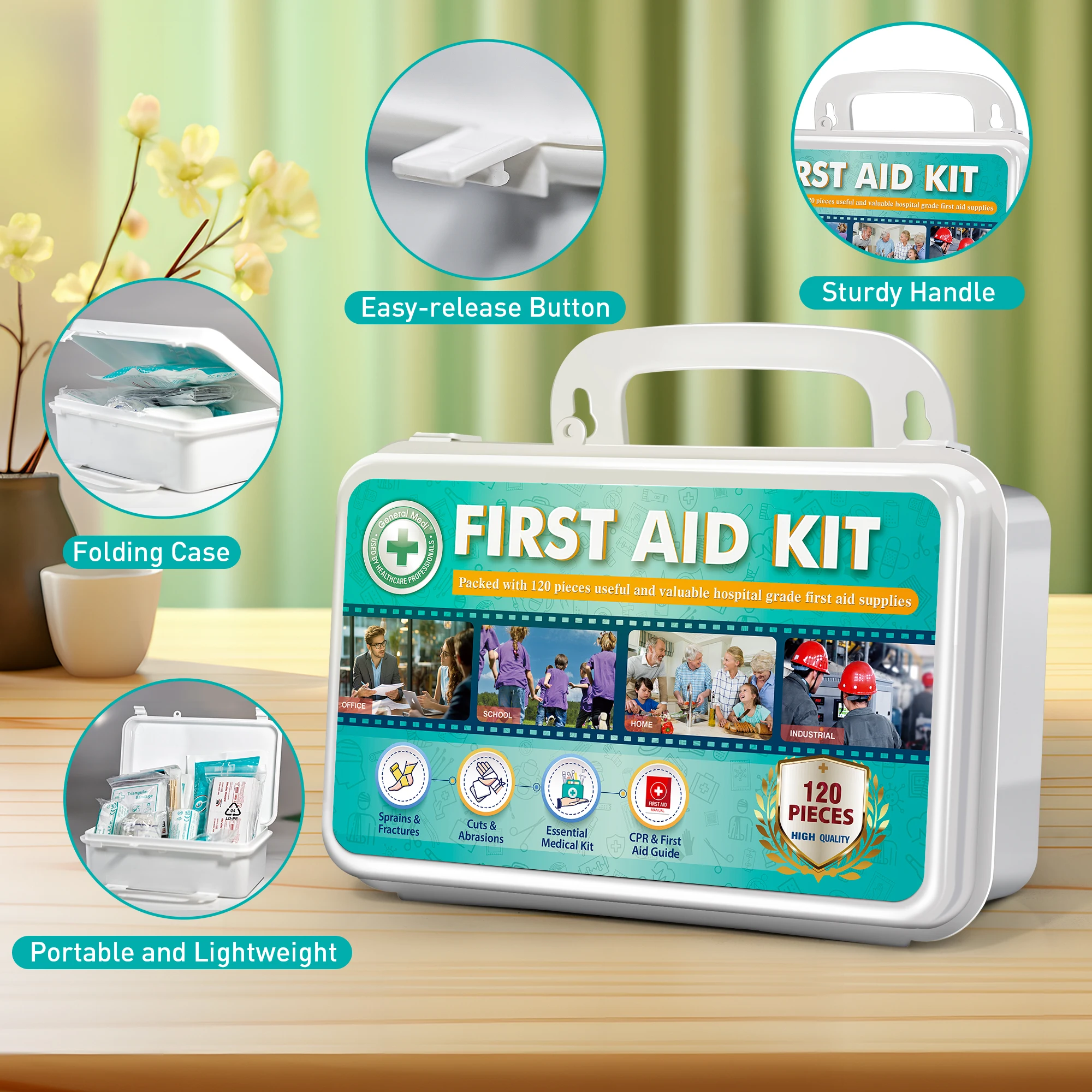 High Quality First Aid Boxes Pp Plastic Empty First Aid Box Emergency ...