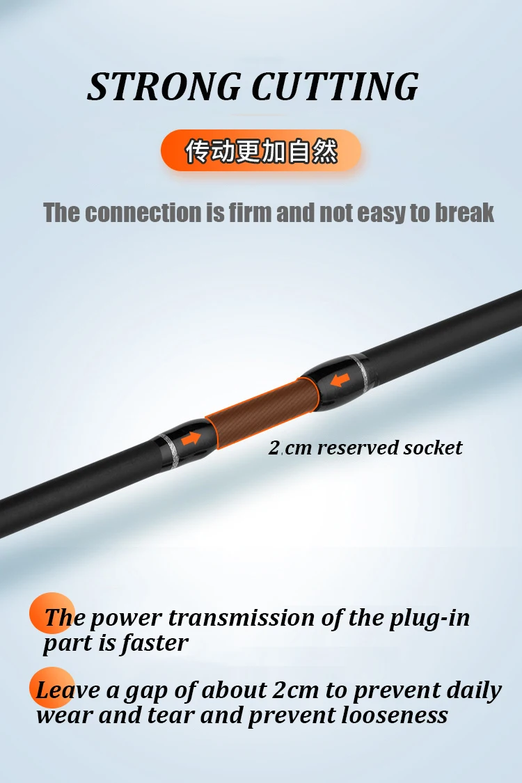 2 Sections 1.8m/2.1m/2.4m High Carbon Fiber Lure Fishing Rod Ultralight ...
