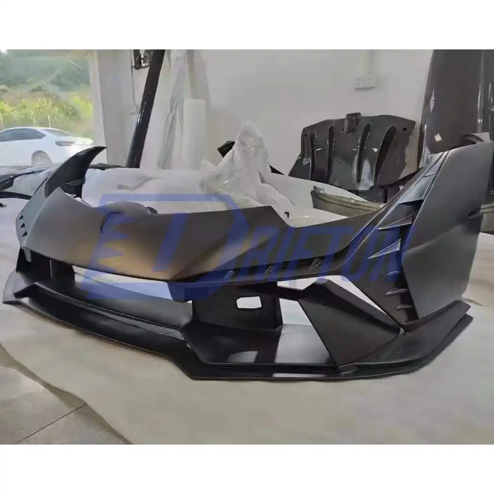 Tecnica Style Rear Bumper For Lamborghini Huracan Evo Dry Carbon Fiber ...