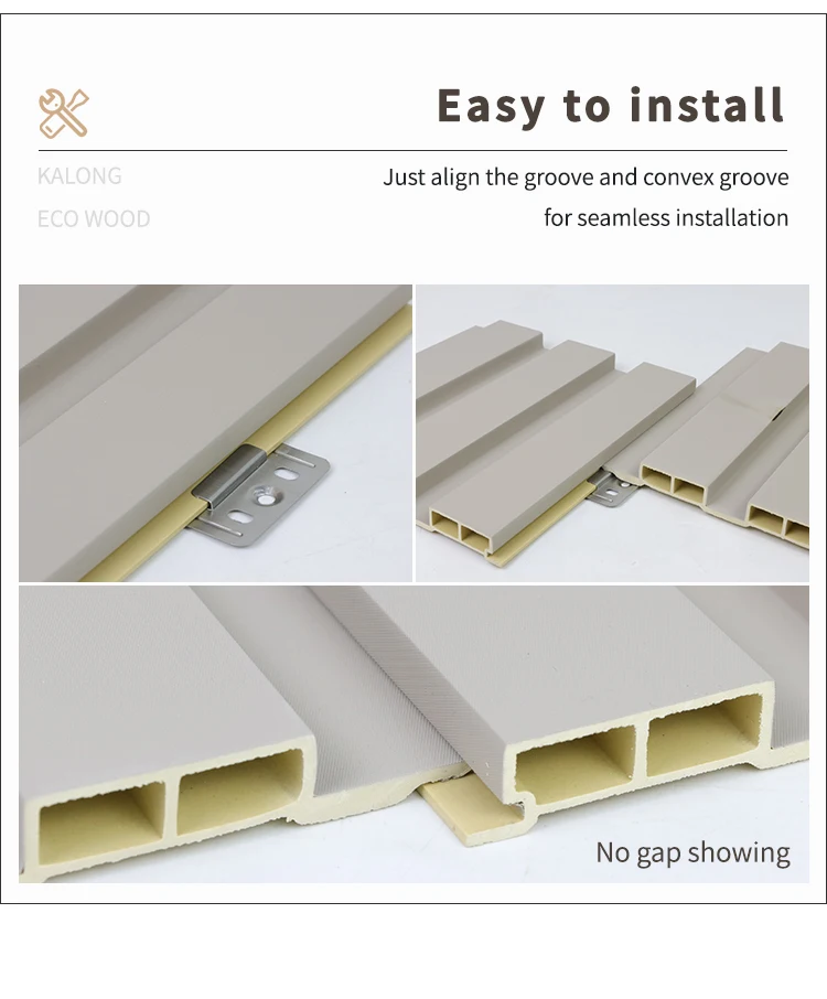 Modern Wood Plastic Composite Wall Cladding Wpc Waterproof Wall ...