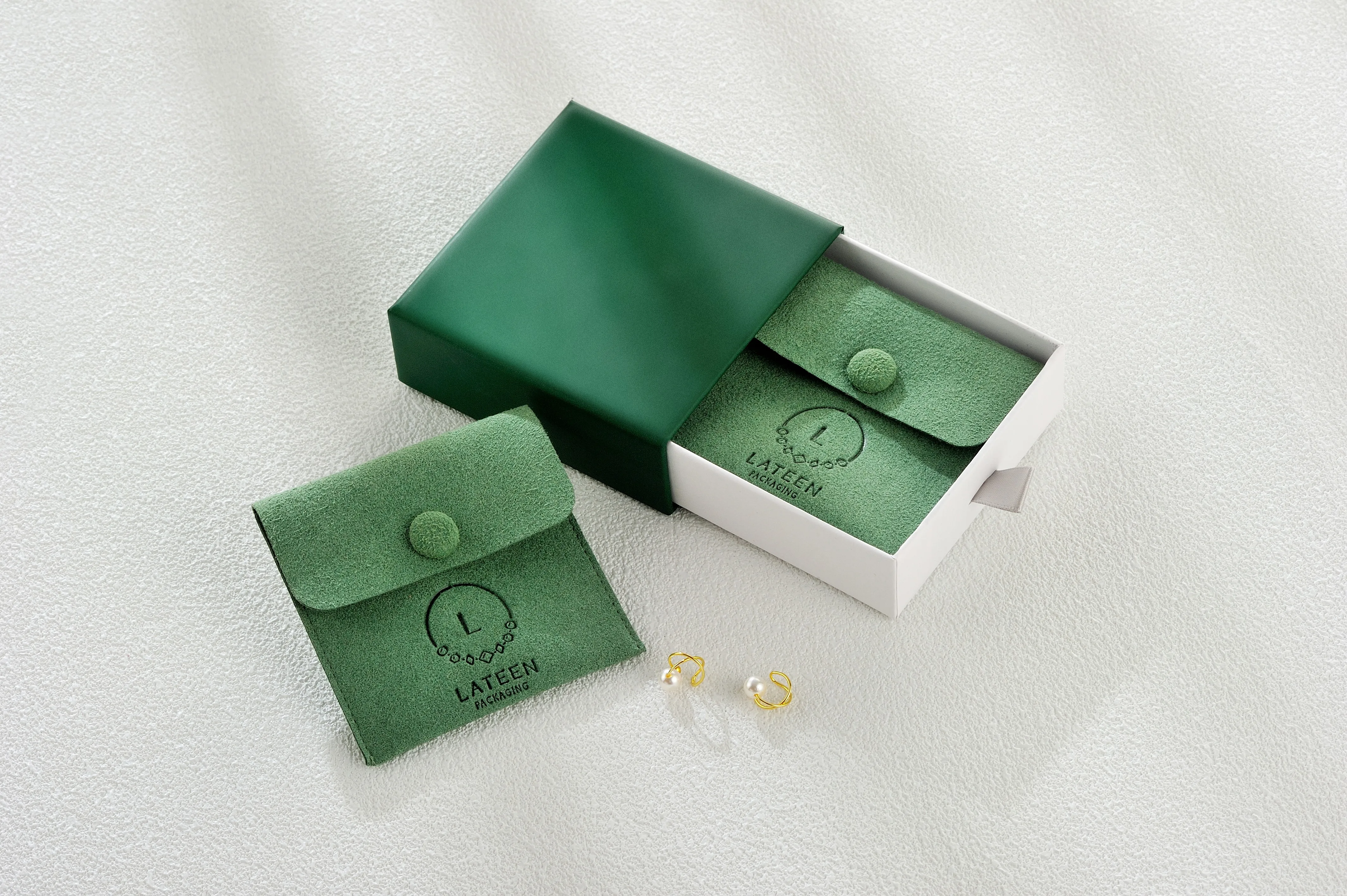 Custom Logo Printed Holiday Gift Paper Jewelry Box Sliding Jewellery ...