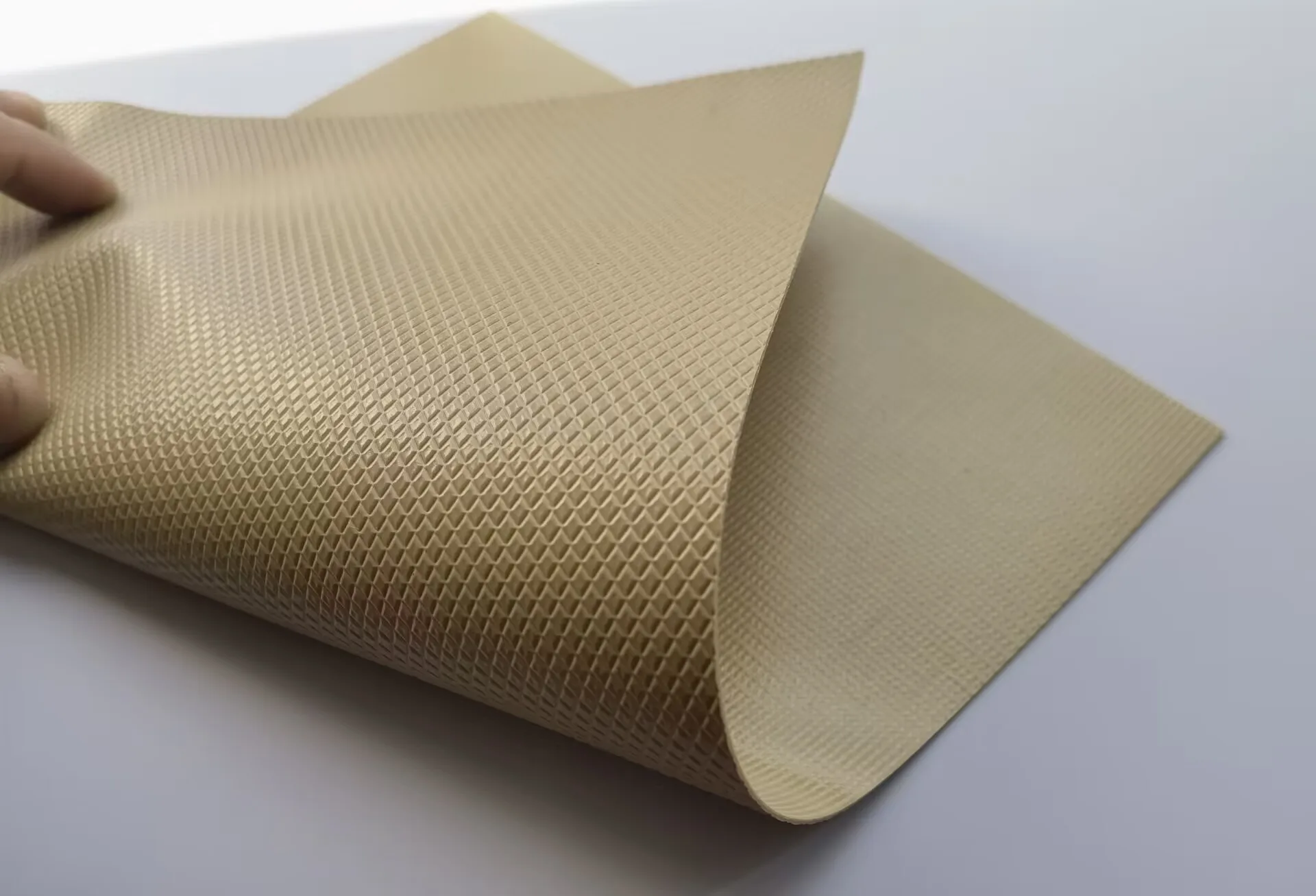 New Pattern Diamond 3d Awning Tarp Anti-skid Pvc Coated Fabric 850gsm Blackout Embossing ...