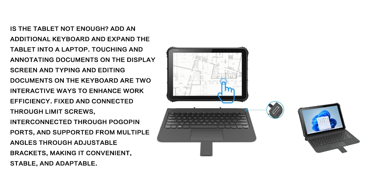 Rugged Tablet 12 Inch Windows 11 Os Industrial Ip65 Tablet With Barcode ...
