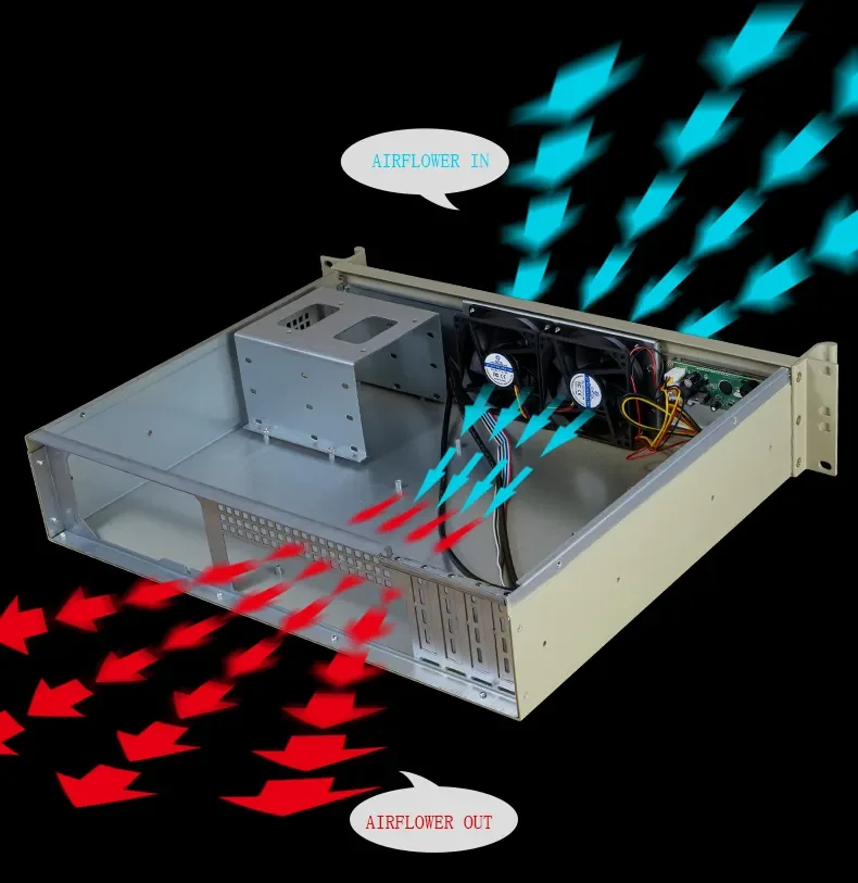 New Arrivals 2u Rackmount Server Chassis With Temp Lcd Display - Buy 2u ...