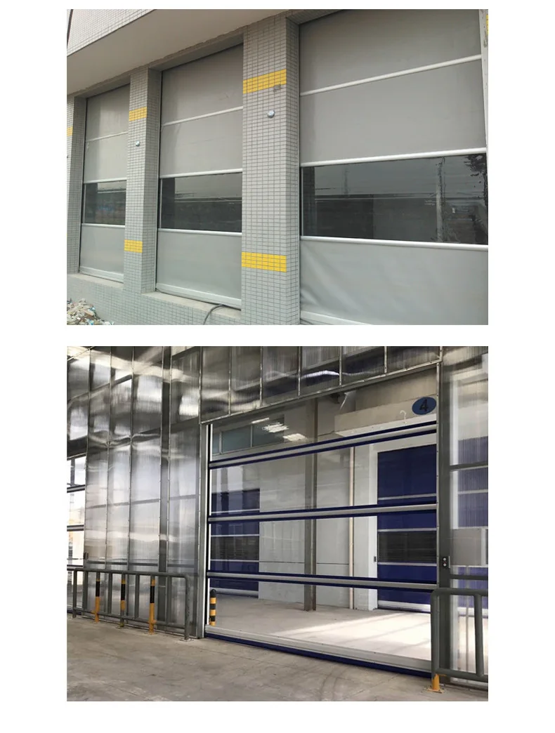 Industrial Transparent Automatic Steel Frame PVC Curtain High Speed ...