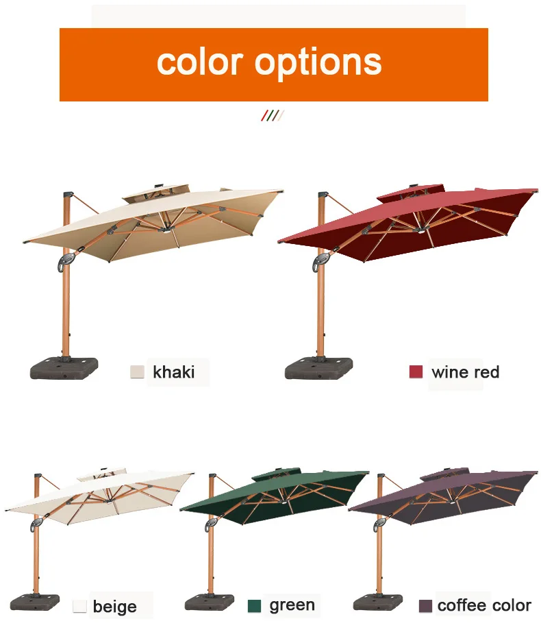 Outdoor Patio Umbrella - Custom Logo Printed Aluminum Frame