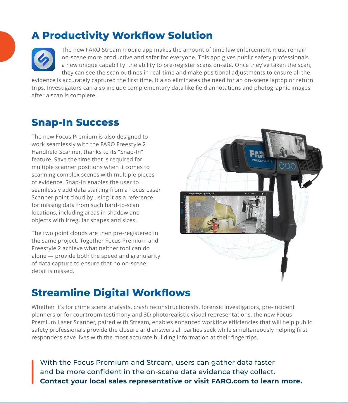 Faro Focus Premium 70 Laser Scanner 50% Faster Scan Times Super-high ...