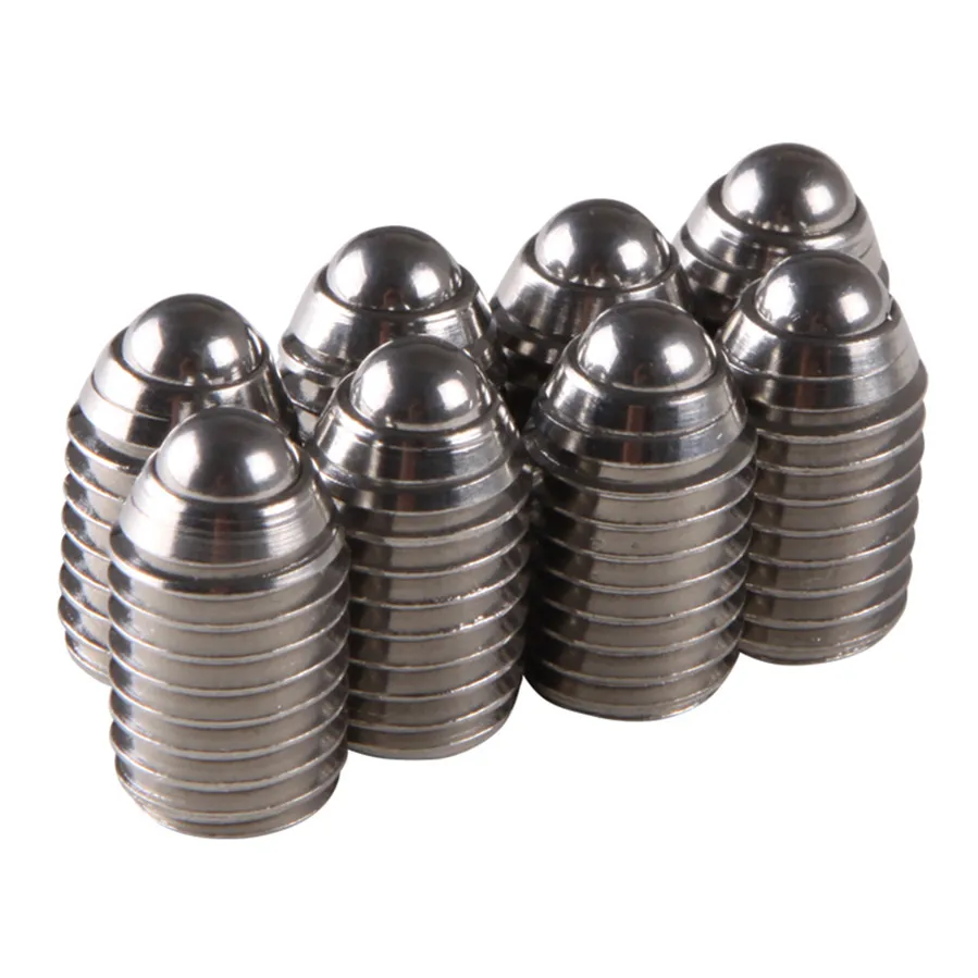 DIN Standard Ball Head Plunger Set Screw - Spring Loaded