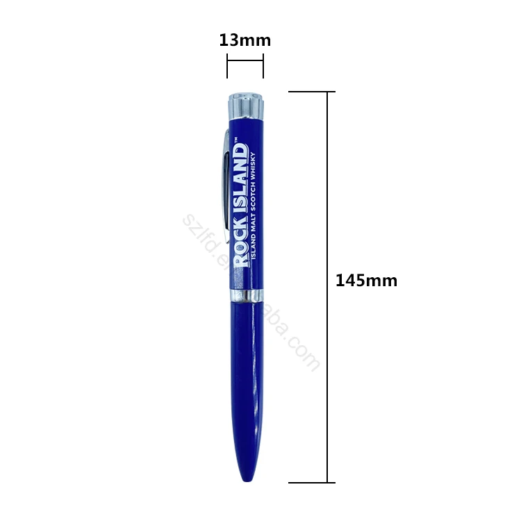 Promotional Custom Logo Ball Pen Led Glowing Rgb Flashing Torch Pens ...