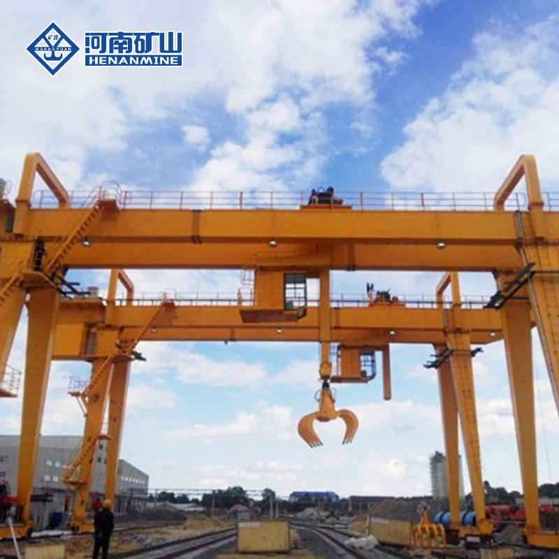 Mz Model Double Beam Gantry Crane Grab Bucket M7 20t Double Flap Grab ...