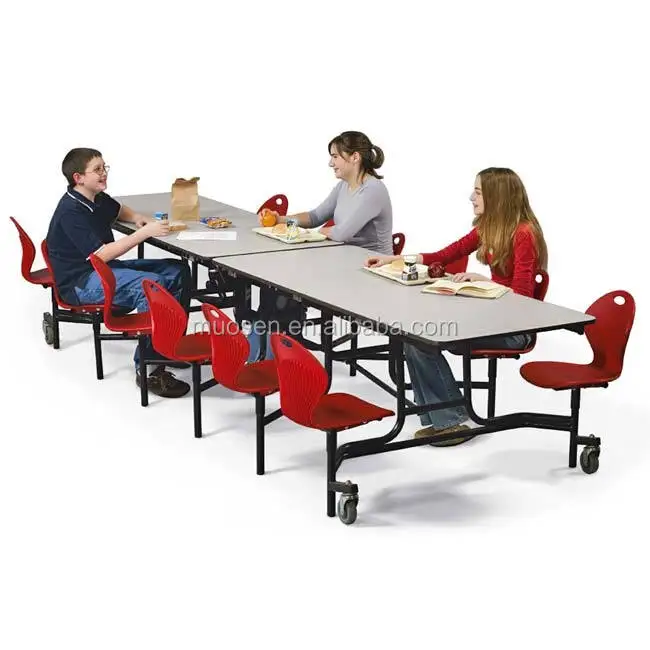Modern 12 Chair Seater Dining Table Sets for Cafeterias