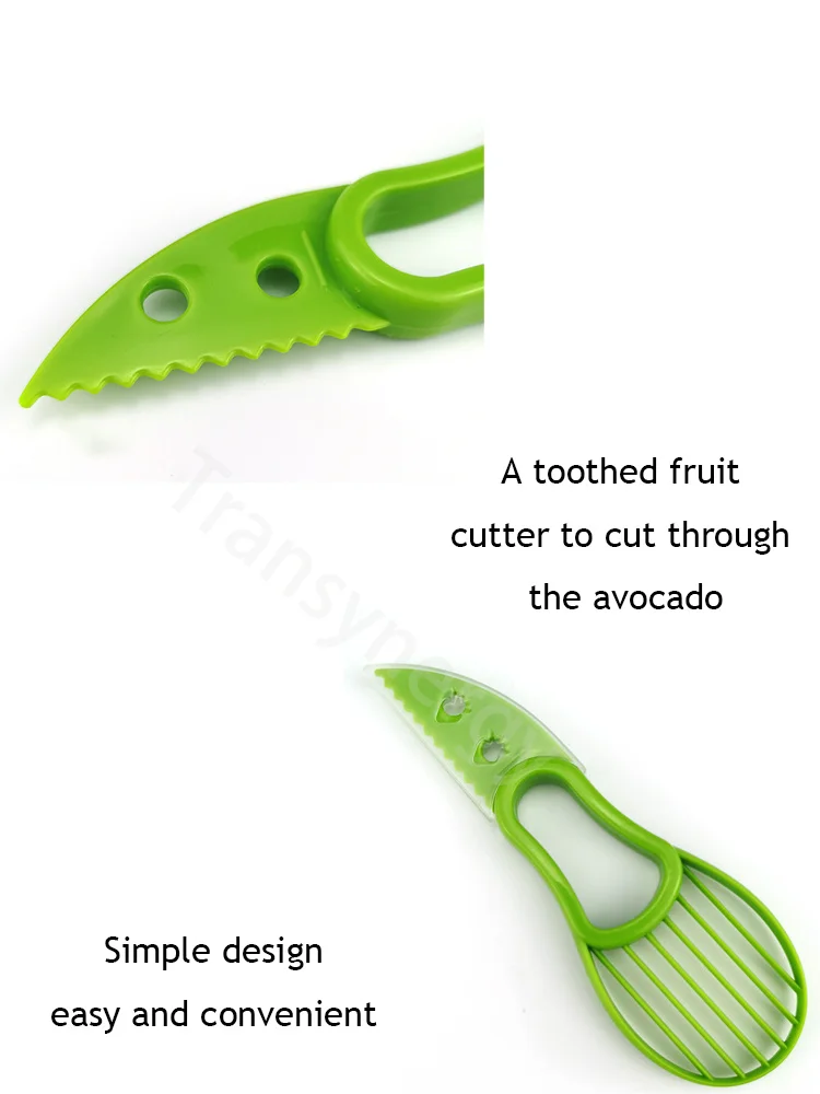 Hot Sale Plastic Avocado Cutter With Sheath Kiwi Knife Multifunctional ...