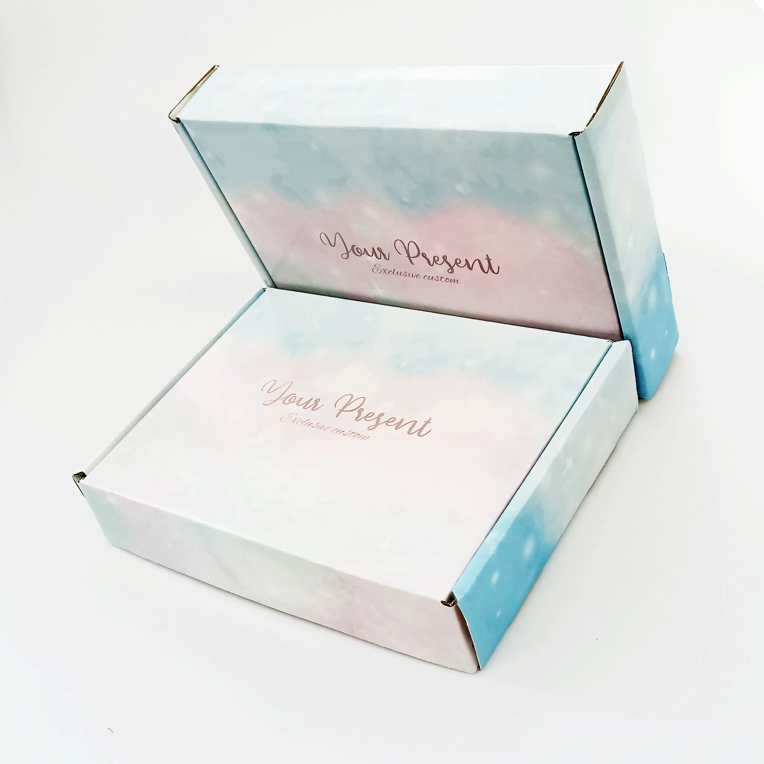 Luxury Eco-friendly Embossing Corrugated Paperboard Boxes Custom Logo ...