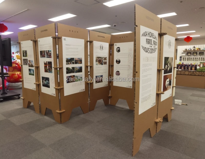 SUP Ban Compliant Vertical Corrugated Honeycomb Cardboard Display Board ...