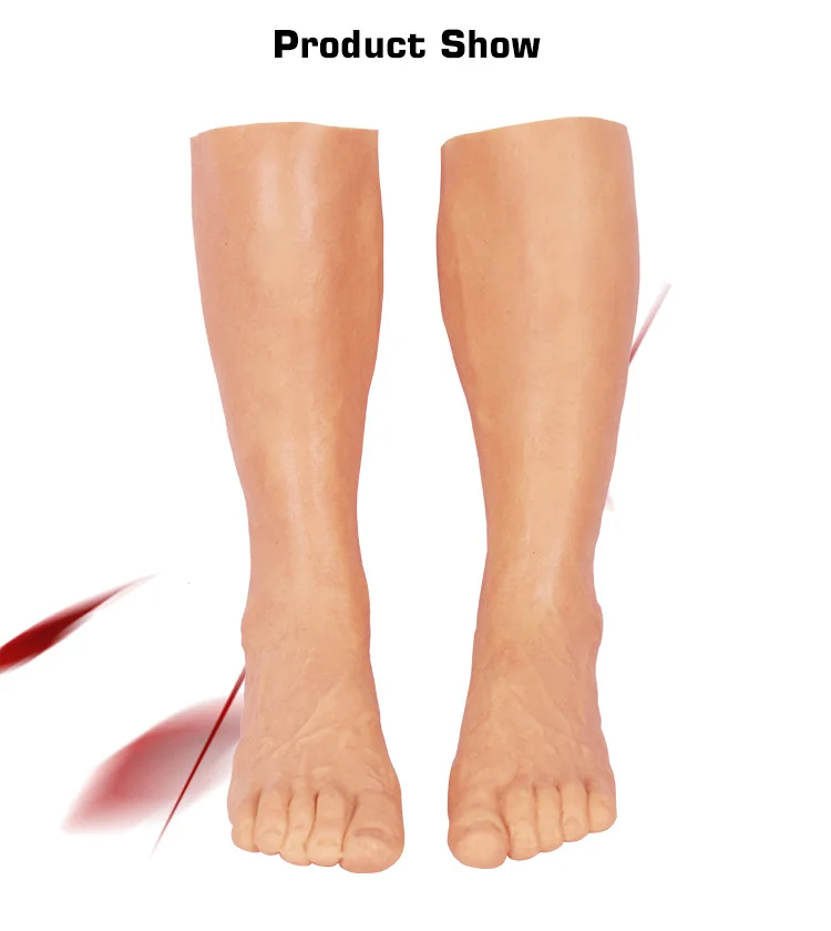 Silicone Realistic Fake Leg Foot Cover for Cosplay & Halloween - Skin ...
