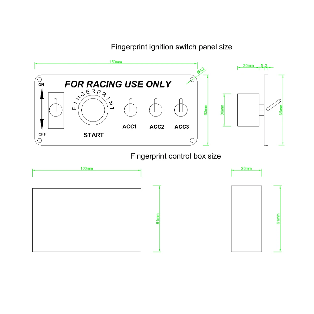 For Isuzu Dmax Ignition Switch Ignition Switch Cd70 Racing Engine Start ...