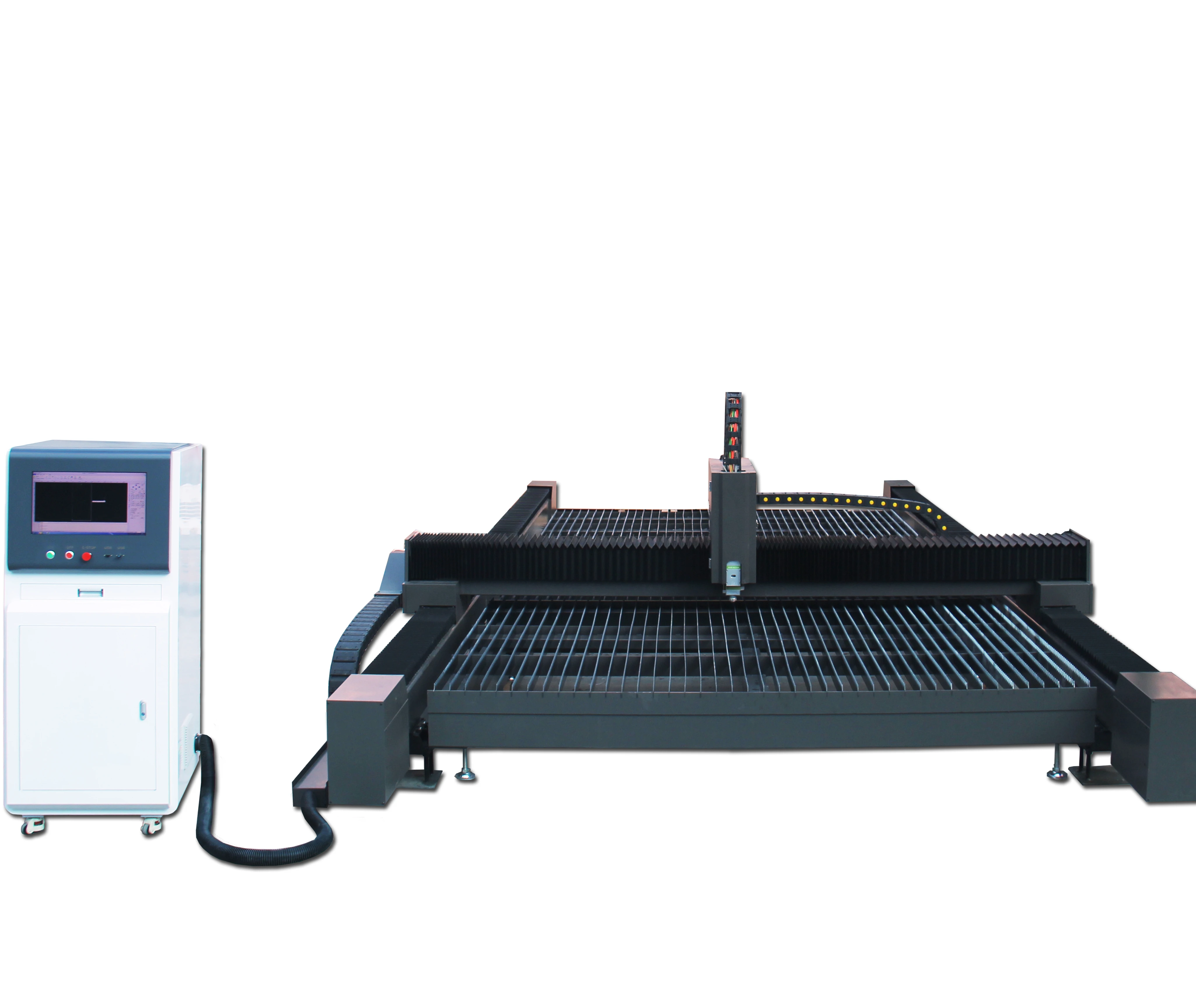 China Cnc Gantry Fiber Laser Cnc Laser Metal Cutting Machine For Sheet ...