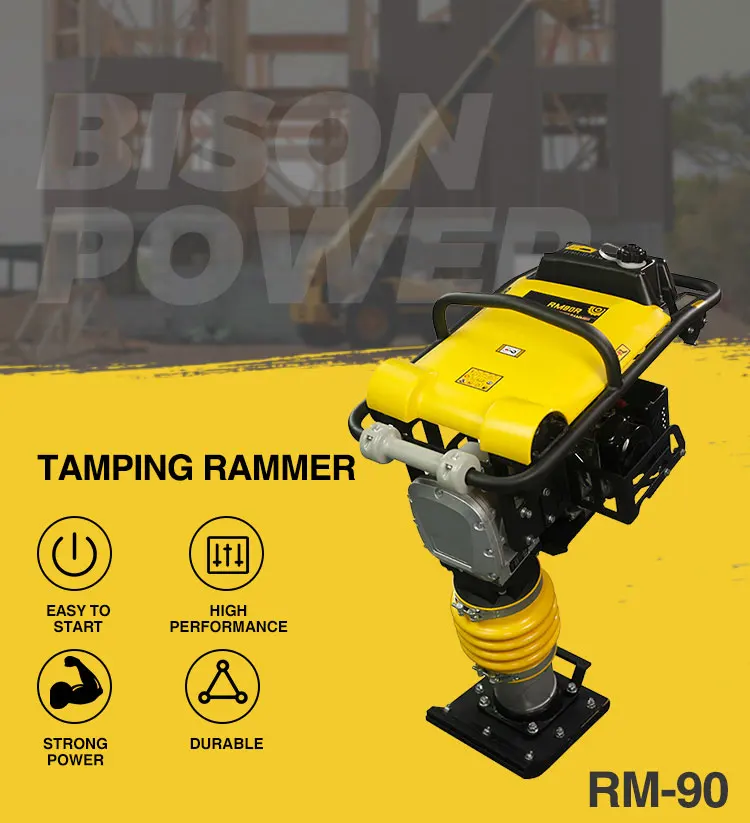 Bison Jumping Rammer Power Rammer Vibratory Plate Tamping Rammer ...