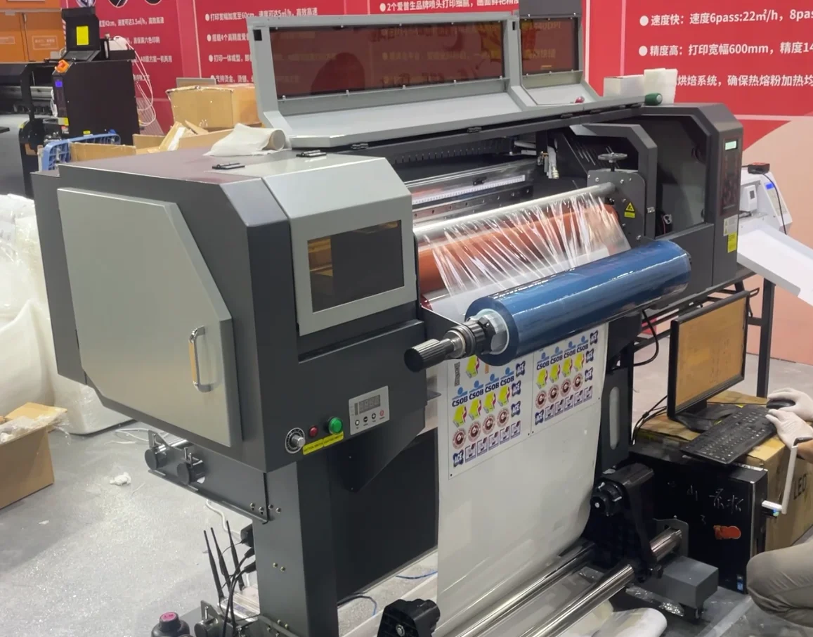 TIFFAN 60cm A1 UV Crystal Logo Printer With Laminator A/B Film Xp600 ...