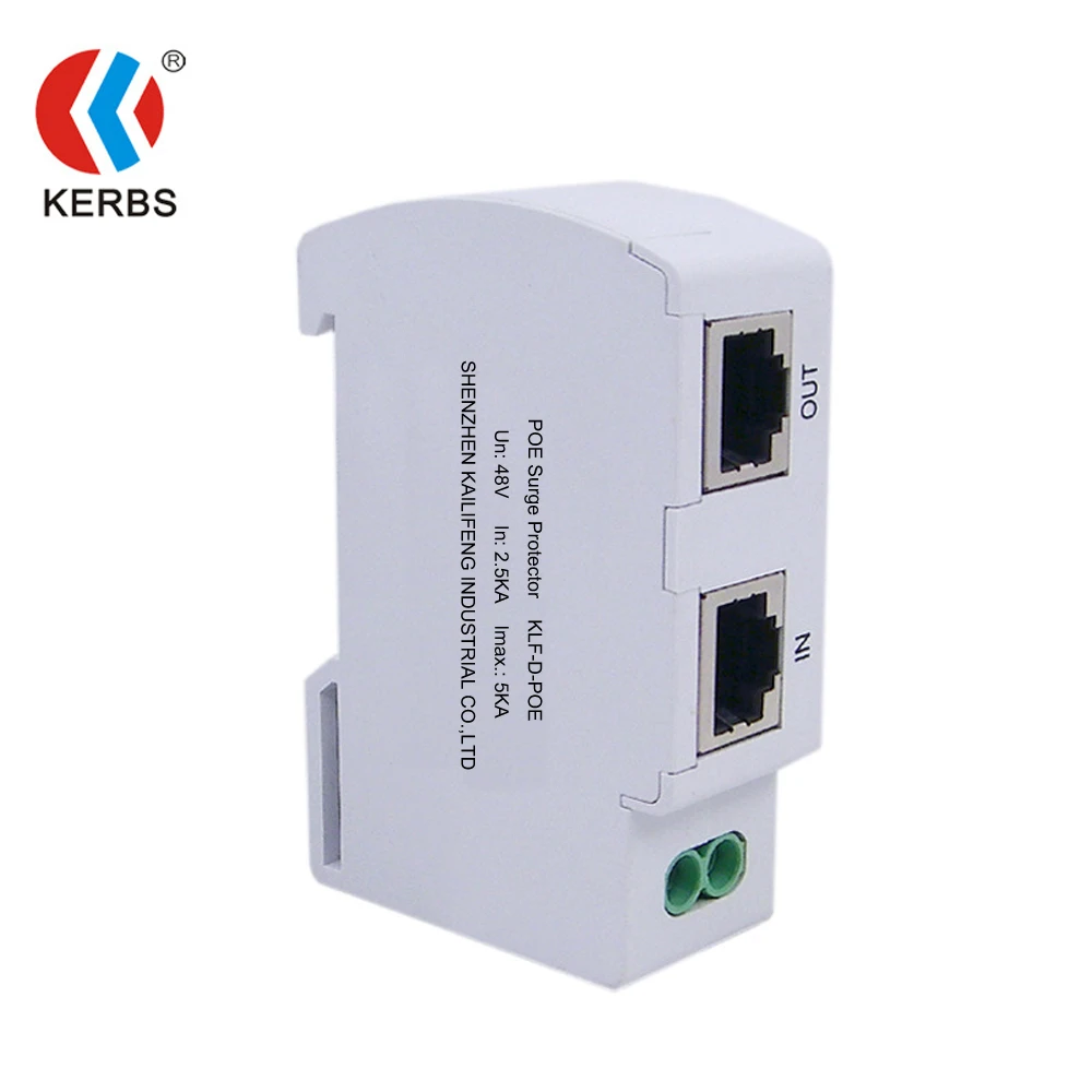 10/100/1000M Network POE Ethernet RJ45 Surge Protector,35mm Din Rail ...