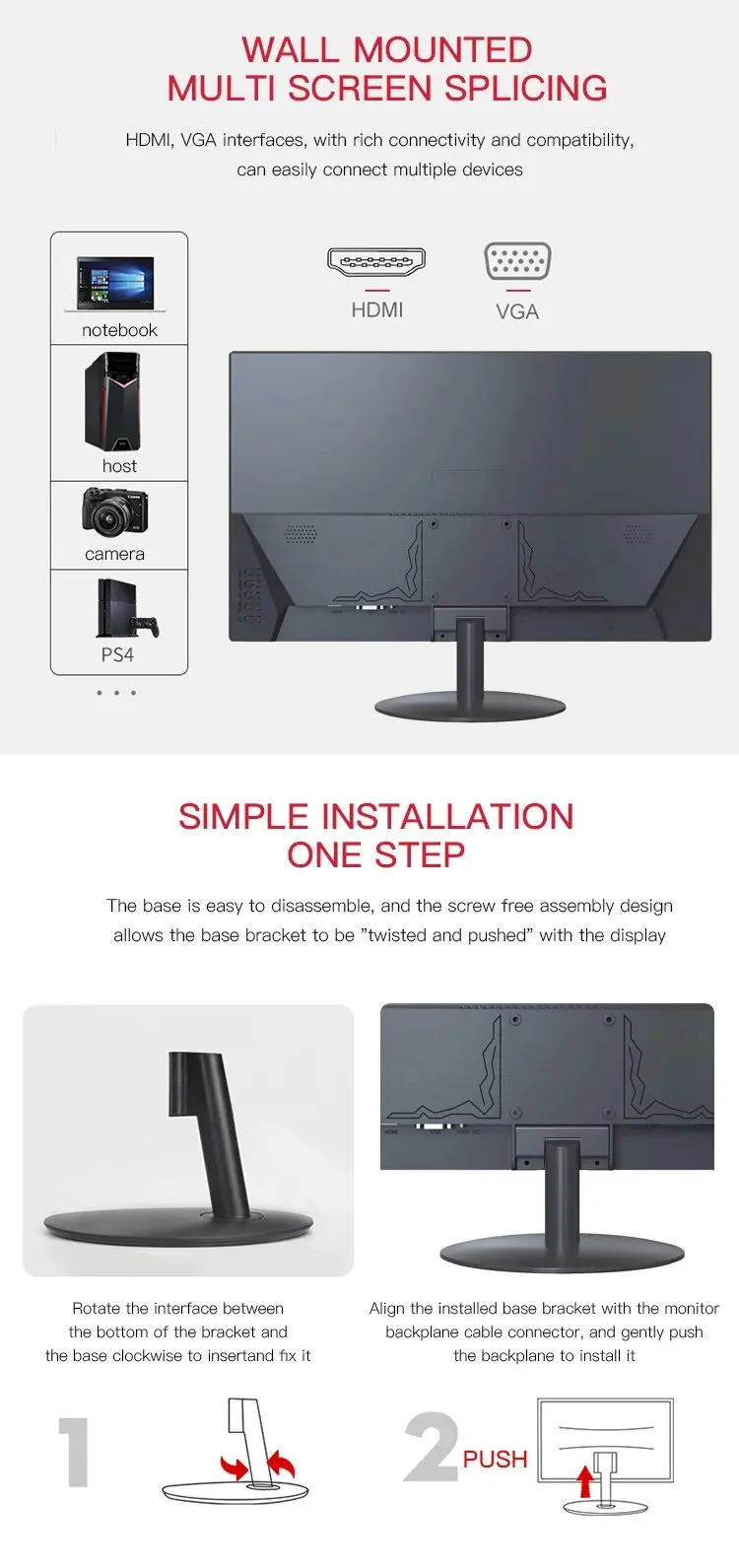 Prezzo Di Fabbrica Monitor Led Da 27 Pollici Ips Led Hdr Widescreen ...