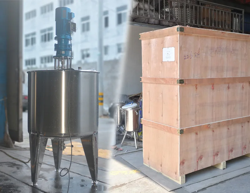 600l Steam Jacketed Mixing Tank Sauce Cooking Mixing Tank With High ...