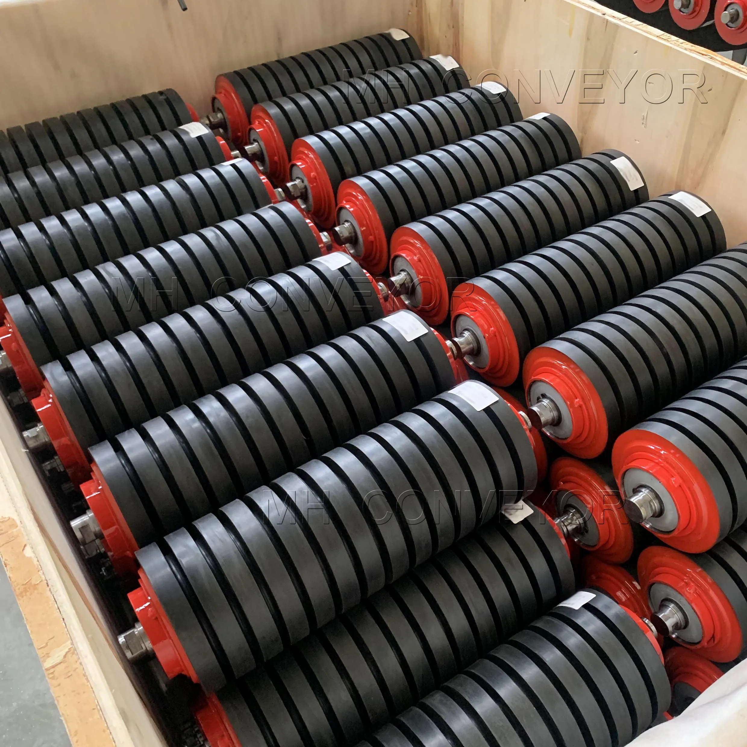 Industry Quarry Transition Belt Conveyor Impact Rollers Idler Set ...