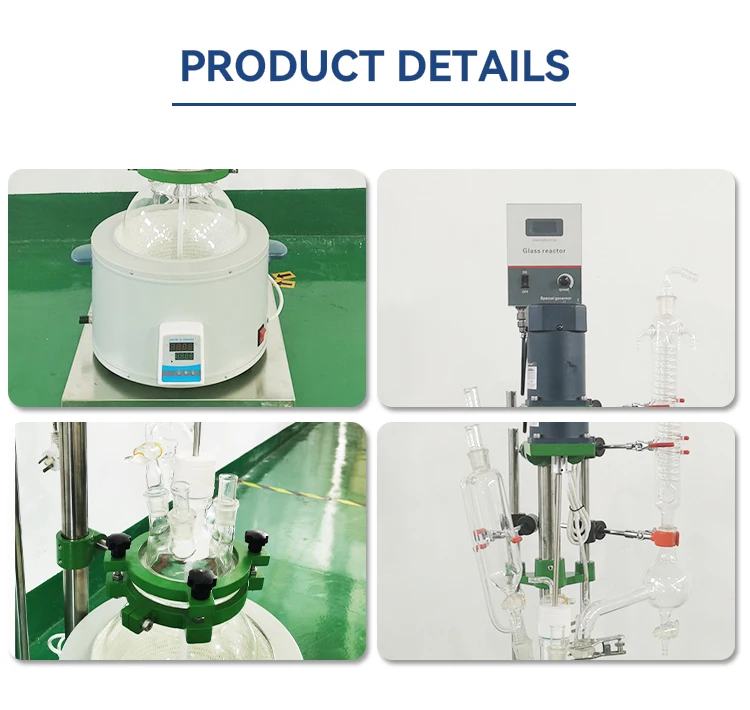 1L Polymerization Reactor - High Borosilicate Glass Lab Equipment