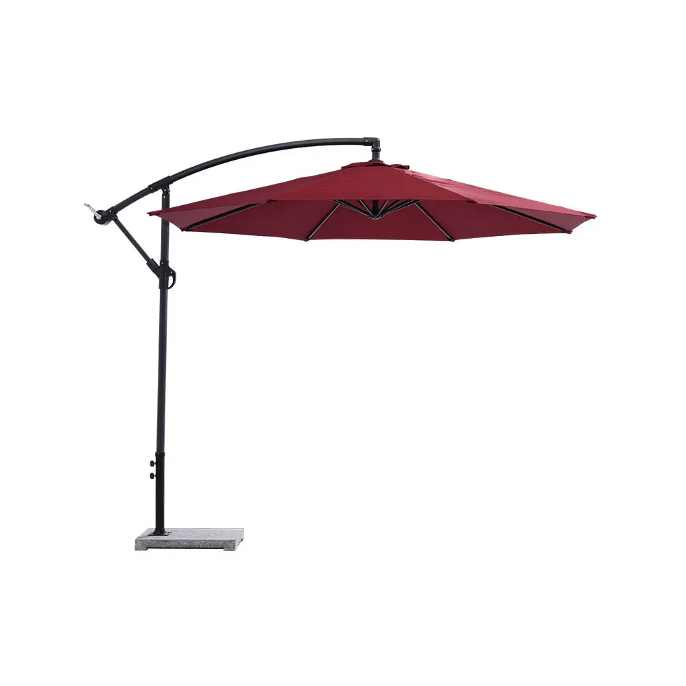 Big Size Umbrella Parasol Metal Solar Panel Patio Umbrella Outdoor ...