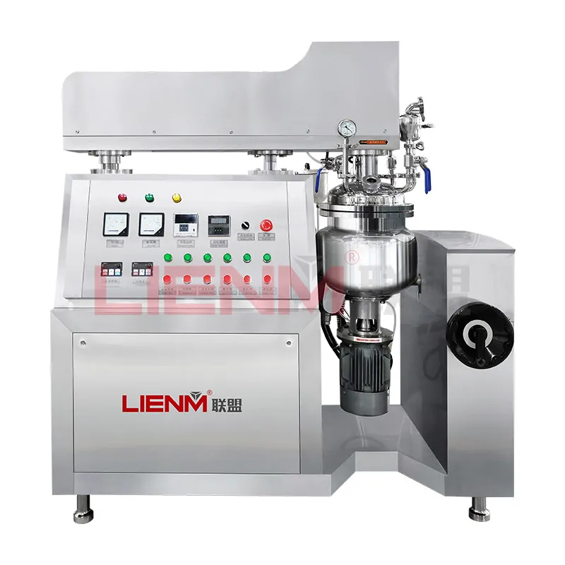 Lab 50l Ointment Cream Emulsifier Making Machine Automatic Lifting ...