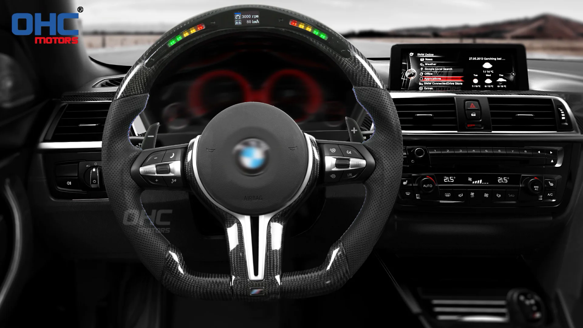 Custom Steering Wheel Fit For Bmw M2 M3 M4 M5 M6 F30 F10 F80 F87 F32 ...