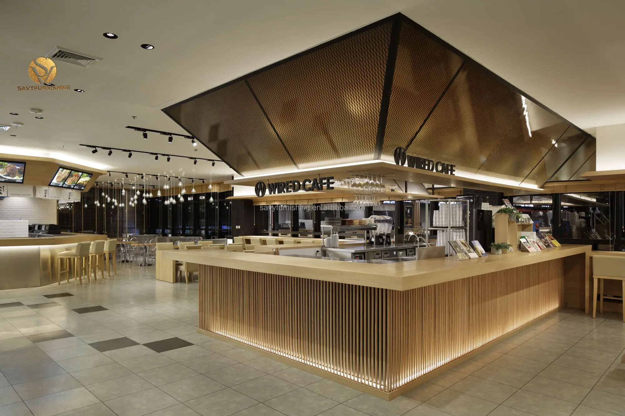 Modern Sushi Bar Counter Japanese Restaurant Interior Design Commercial ...