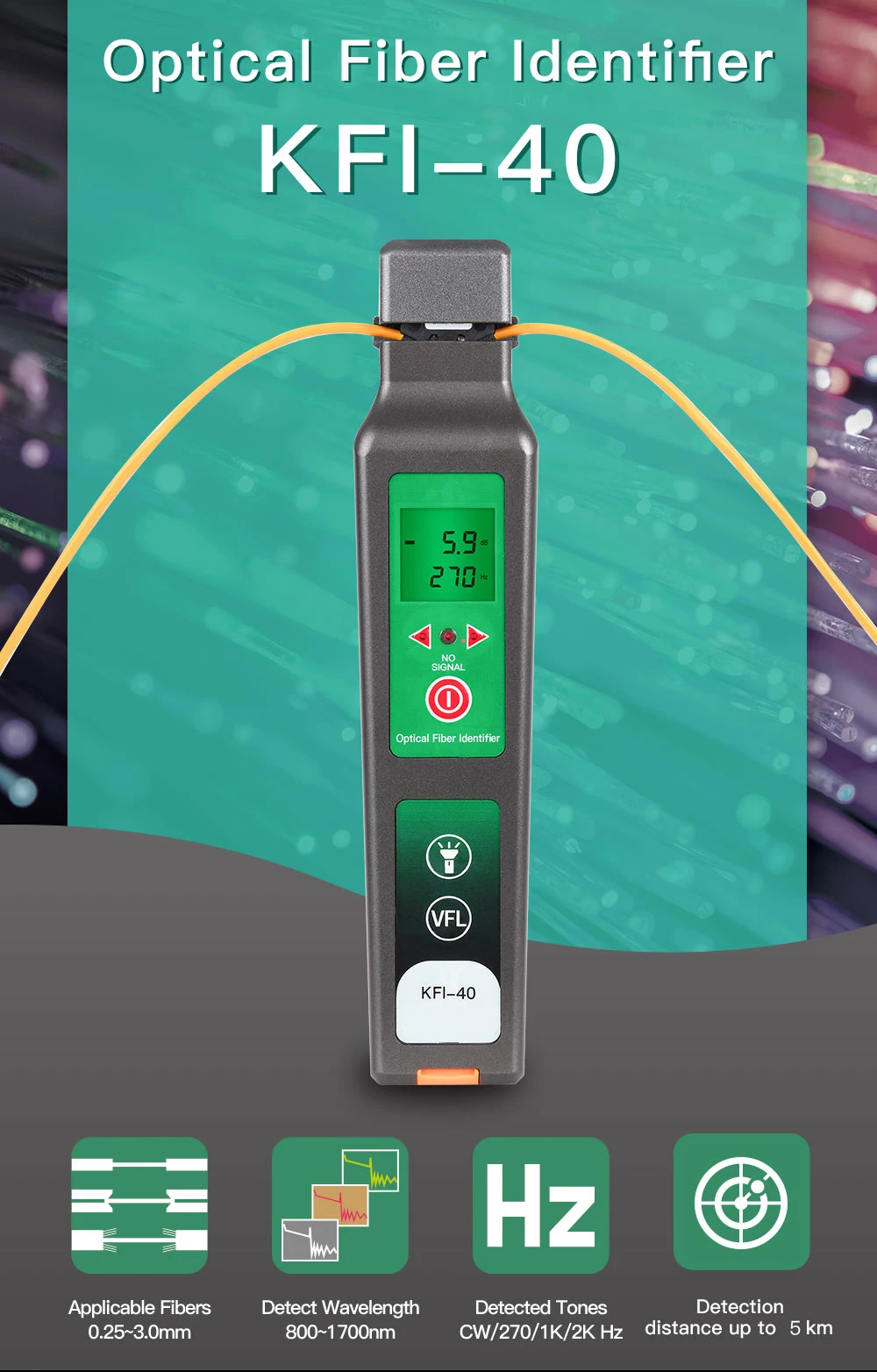 Kfi-40 Handheld Fiber Optic Identifier & Power Meter, Oem | Wholesale